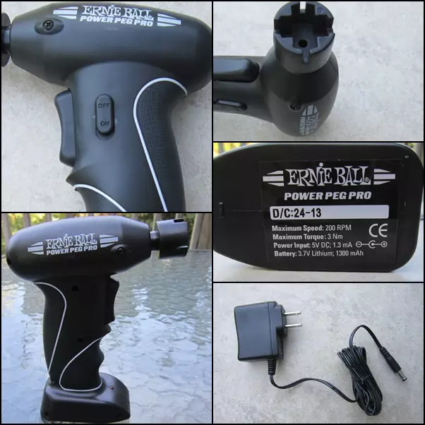 Adolygiad: Ernie Ball Power Peg Pro String Winder 23311_1