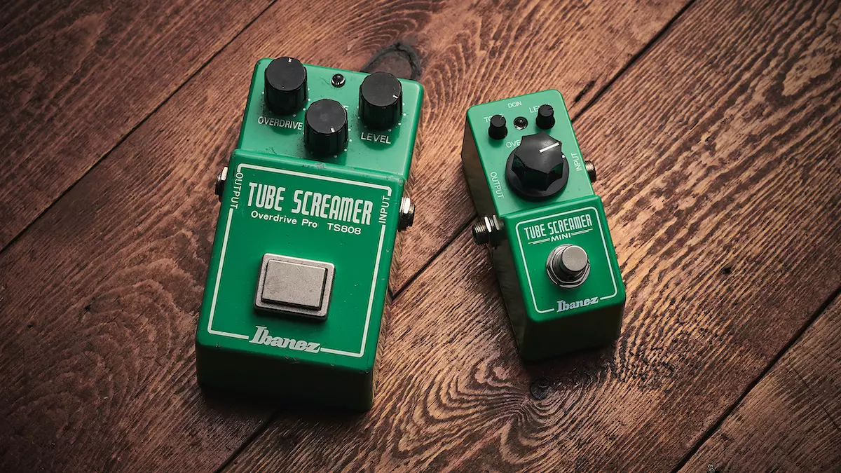 Ibanez Tubscreamer és Tubescreamer Mini egymás mellett