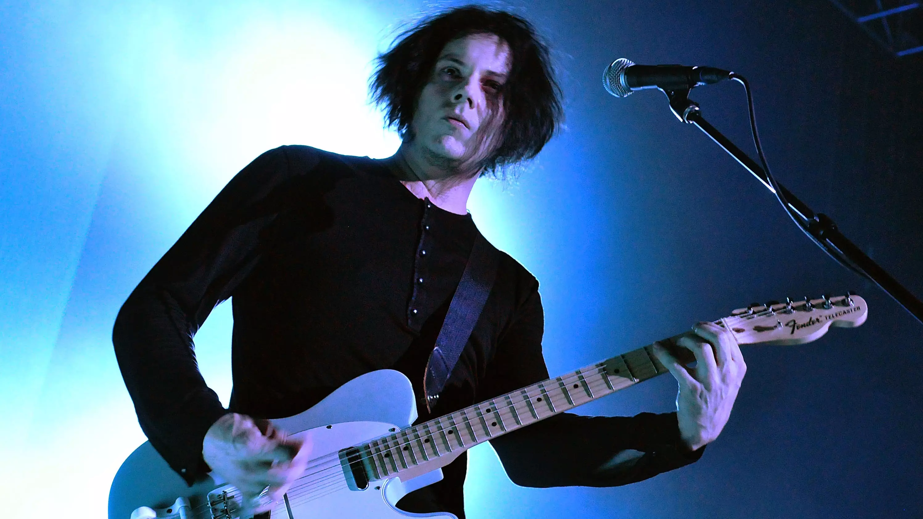 Jack White actúa en directo no escenario durante un concerto único en apoio do seu álbum debut en solitario 'Blunderbuss', no Kentish Town Forum o 23 de abril de 2012 en Londres, Reino Unido.